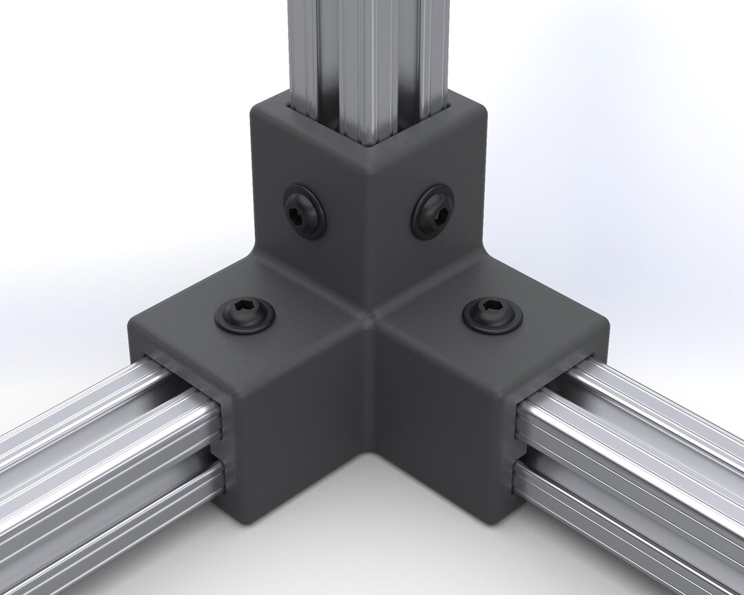 BRX-CB10-3W | 3-way Corner Bracket for 10-series T-slot Aluminum ...