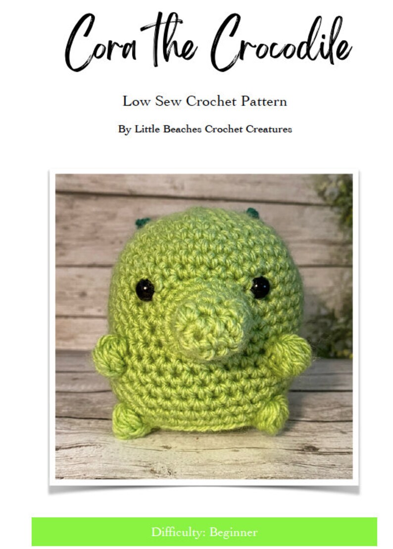 Crocodile Crochet Pattern Australian Animal Pattern Crochet Beginner ...
