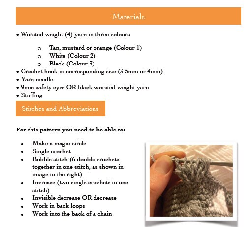 Dingo Crochet Pattern Australian Animal Pattern Crochet Beginner ...