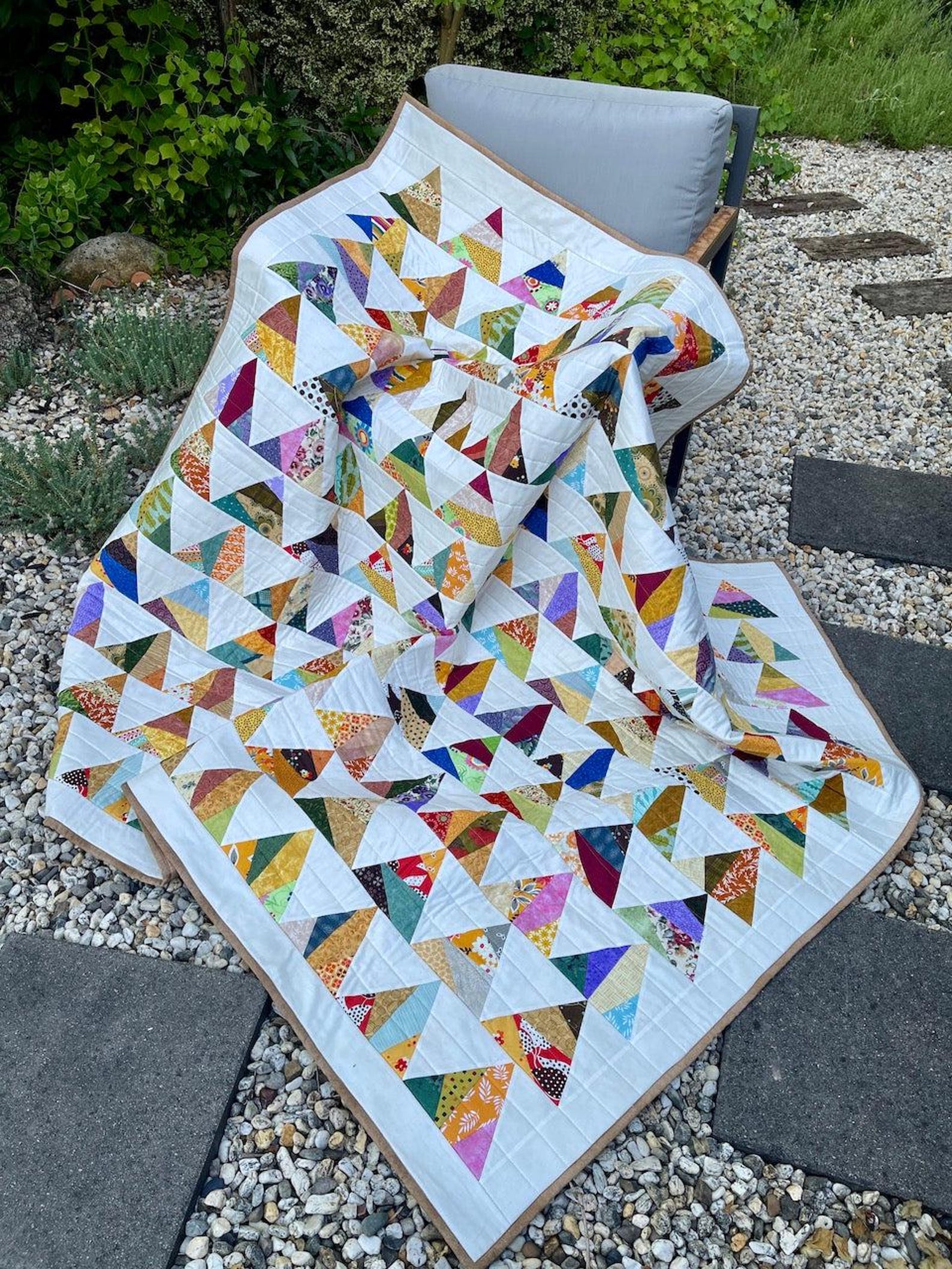 Triangle Quilt – Freezer Paper Pieced PDF Pattern - Etsy