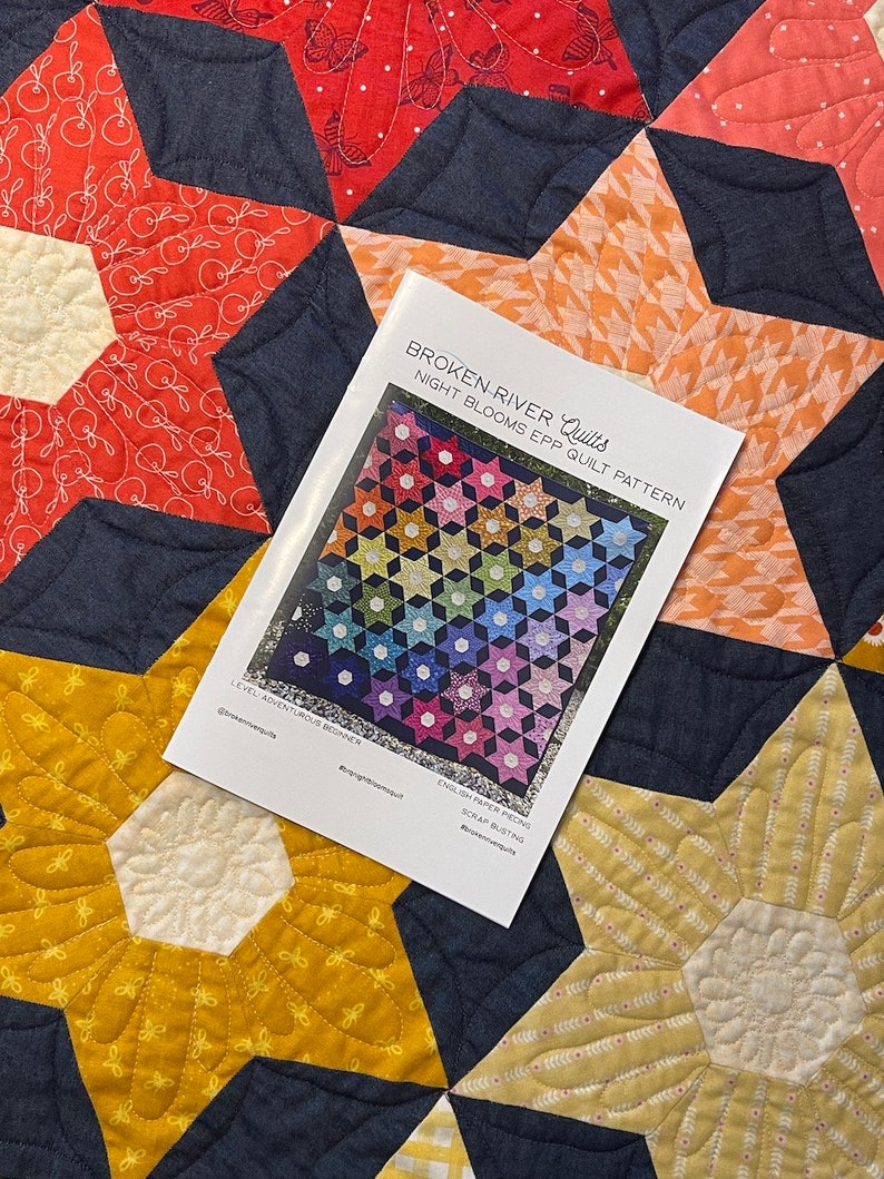 Night Blooms EPP Quilt - PDF Pattern - Etsy