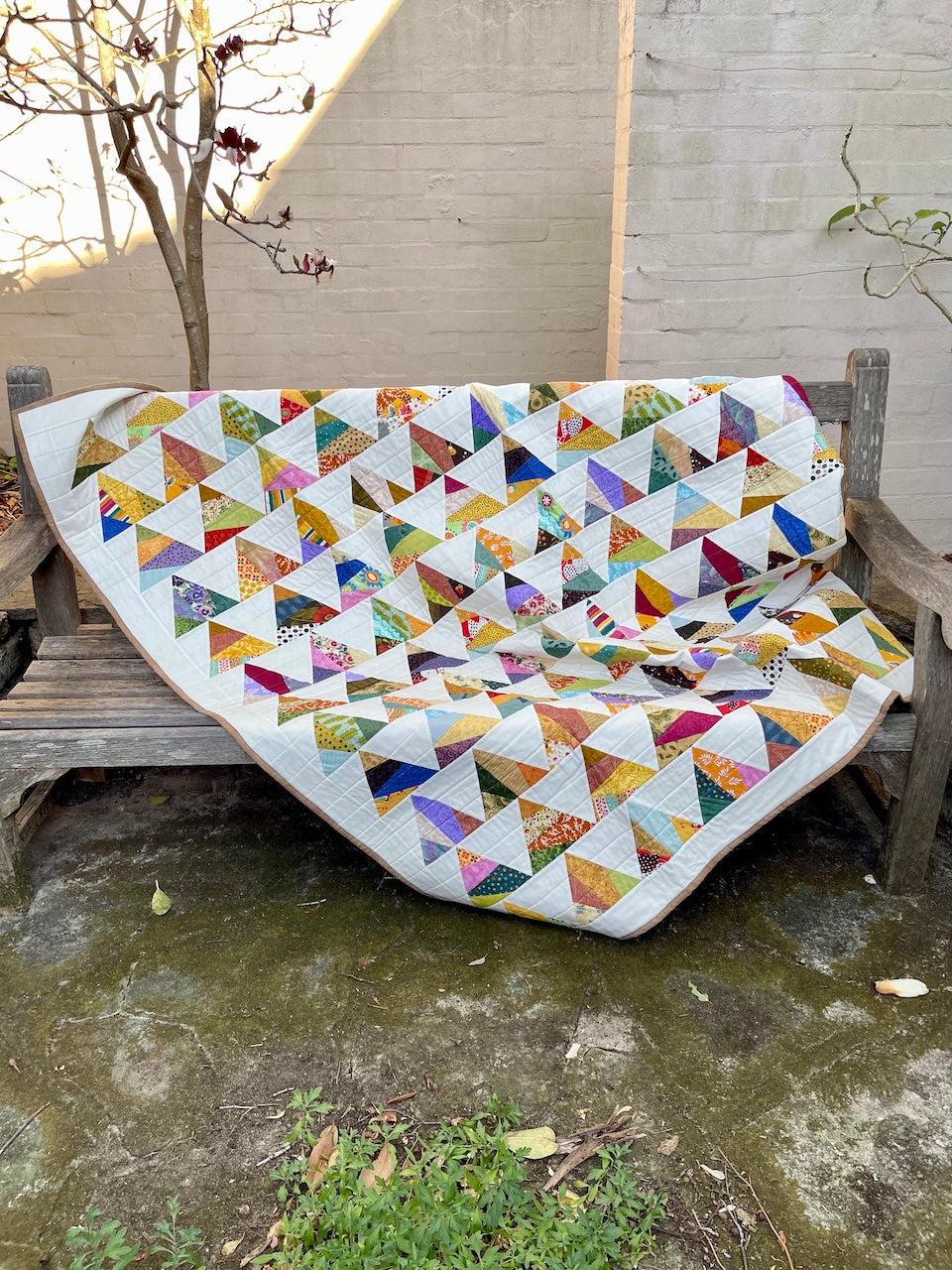 Triangle Quilt – Freezer Paper Pieced PDF Pattern - Etsy