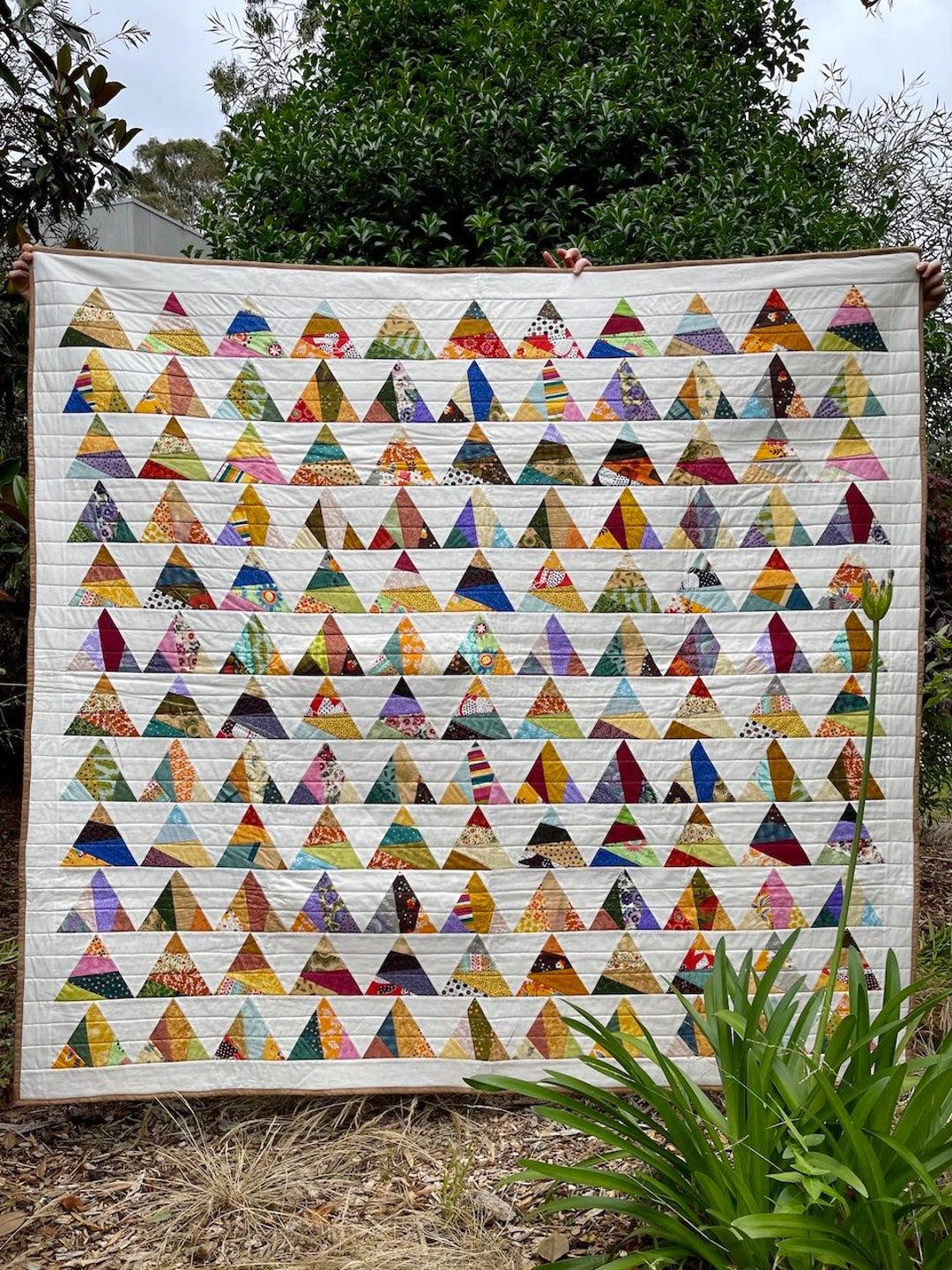 Triangle Quilt – Freezer Paper Pieced PDF Pattern - Etsy
