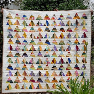 Triangle Quilt – Freezer Paper Pieced PDF Pattern - Etsy