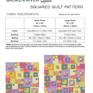 Squared Quilt Scrap Busting Intermediate Paper Pattern - Etsy