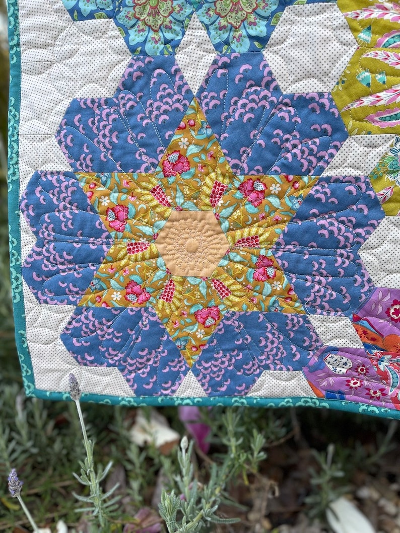 Big Blooms EPP Quilt - PDF Pattern - Etsy