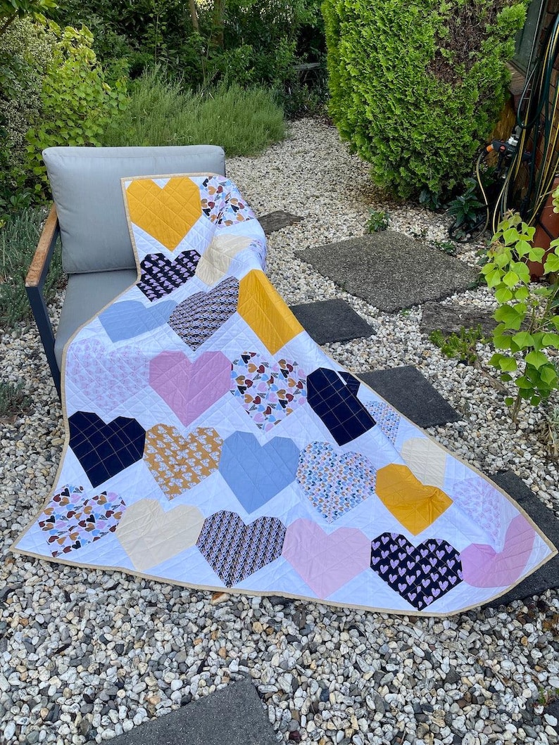 Sweetheart Quilt Pattern Paper Pattern - Etsy