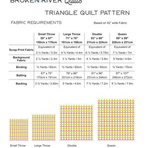 Triangle Quilt – Scrap Busting Freezer Paper Pieced Paper Pattern - Etsy
