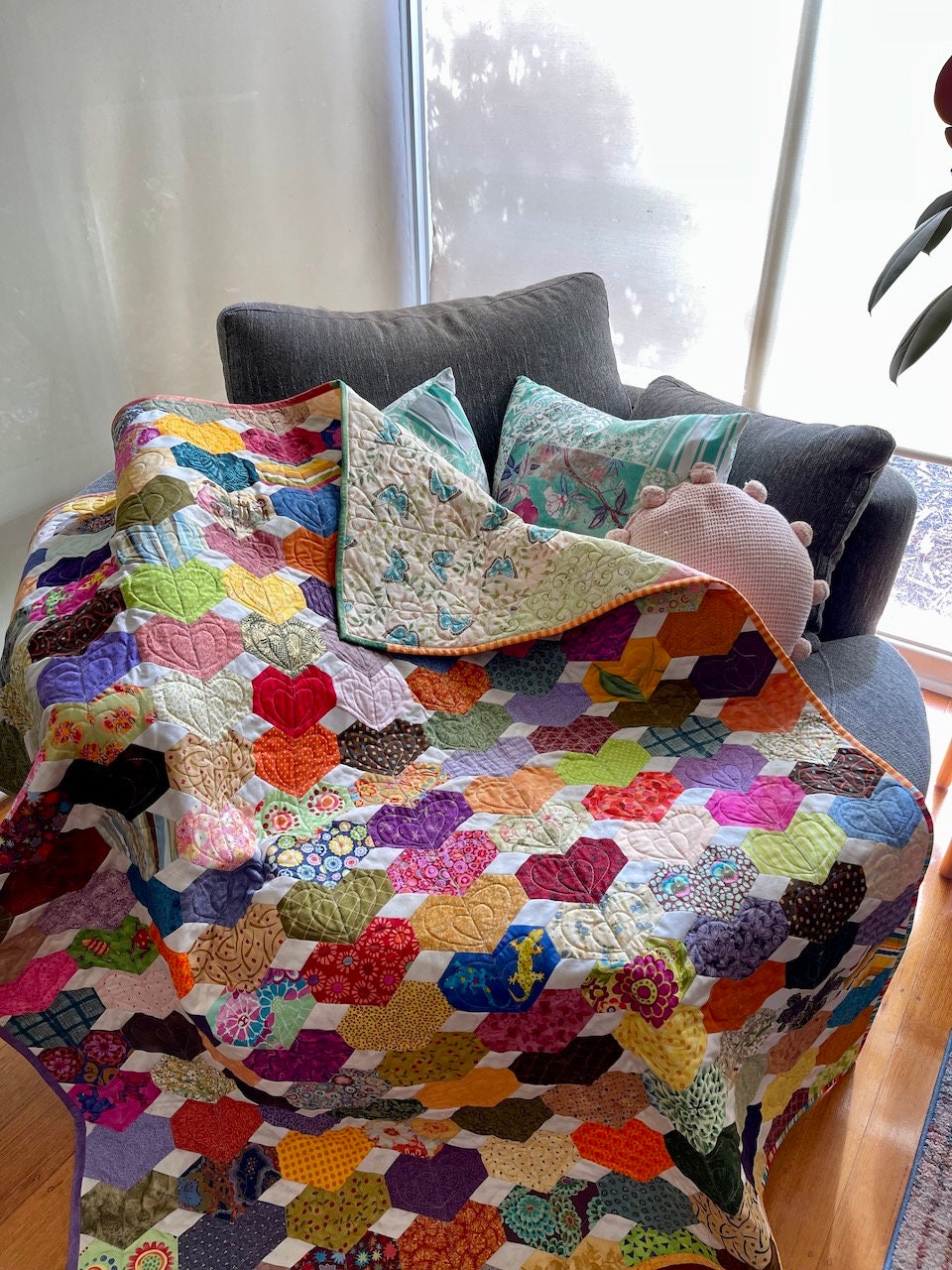 Chain of Hearts EPP Quilt - PDF Pattern - Etsy