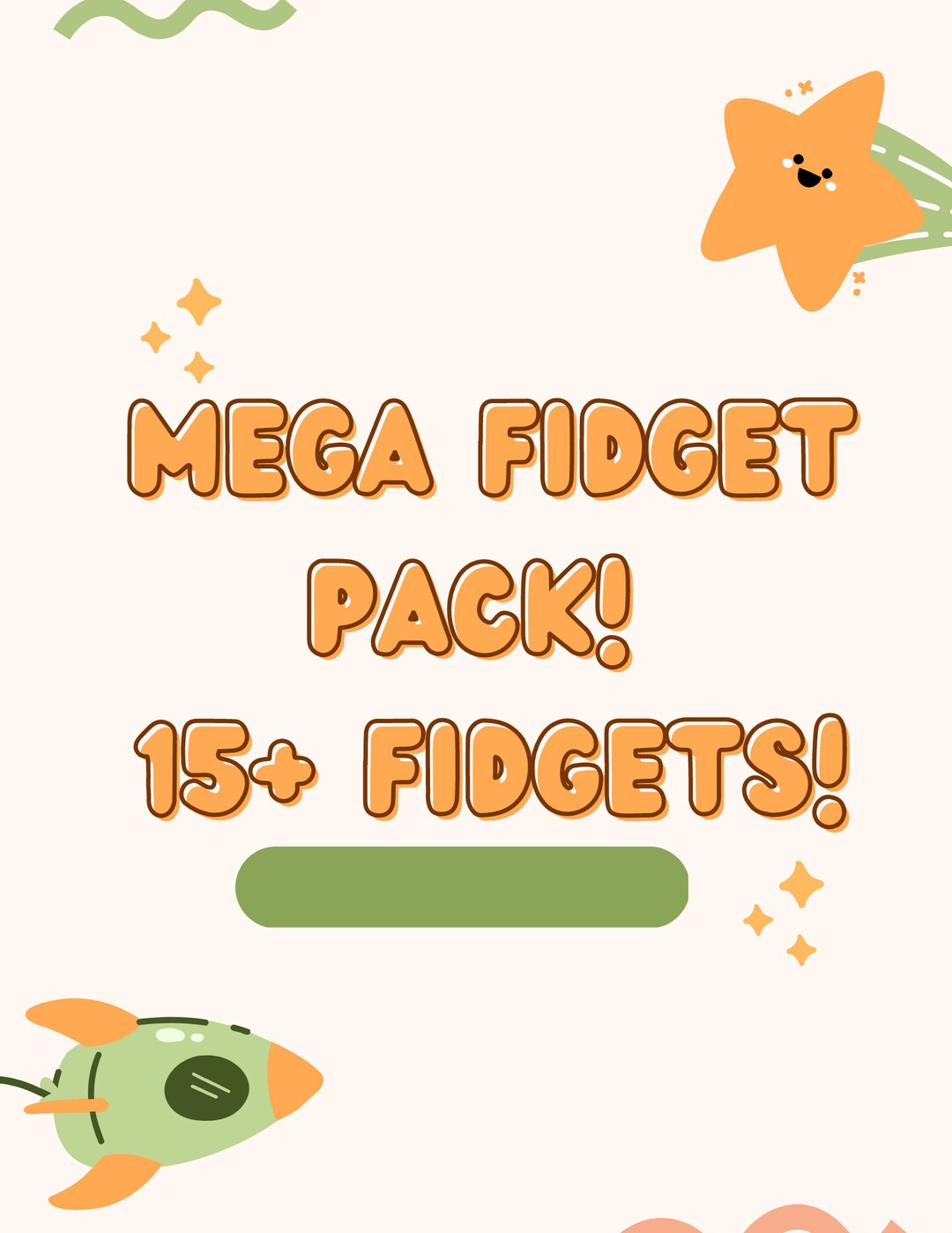 CLEARANCE: MEGA Fidgets Pack 15 Fidgets - Etsy