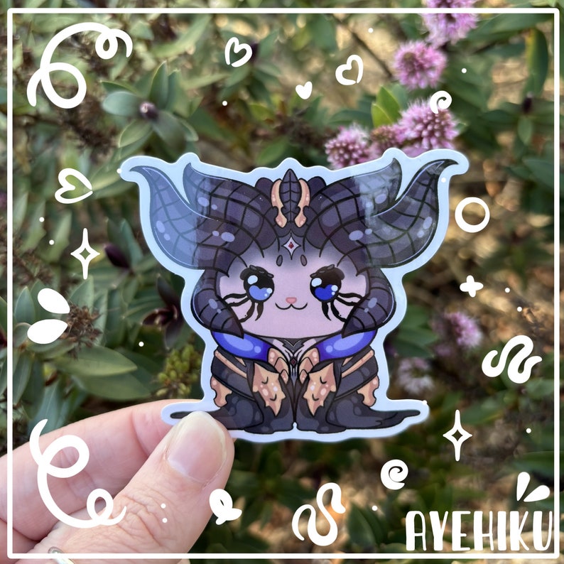 Lilith Cat Cute Vinyl Sticker Gloss Kitty Kawaii Anime - Etsy