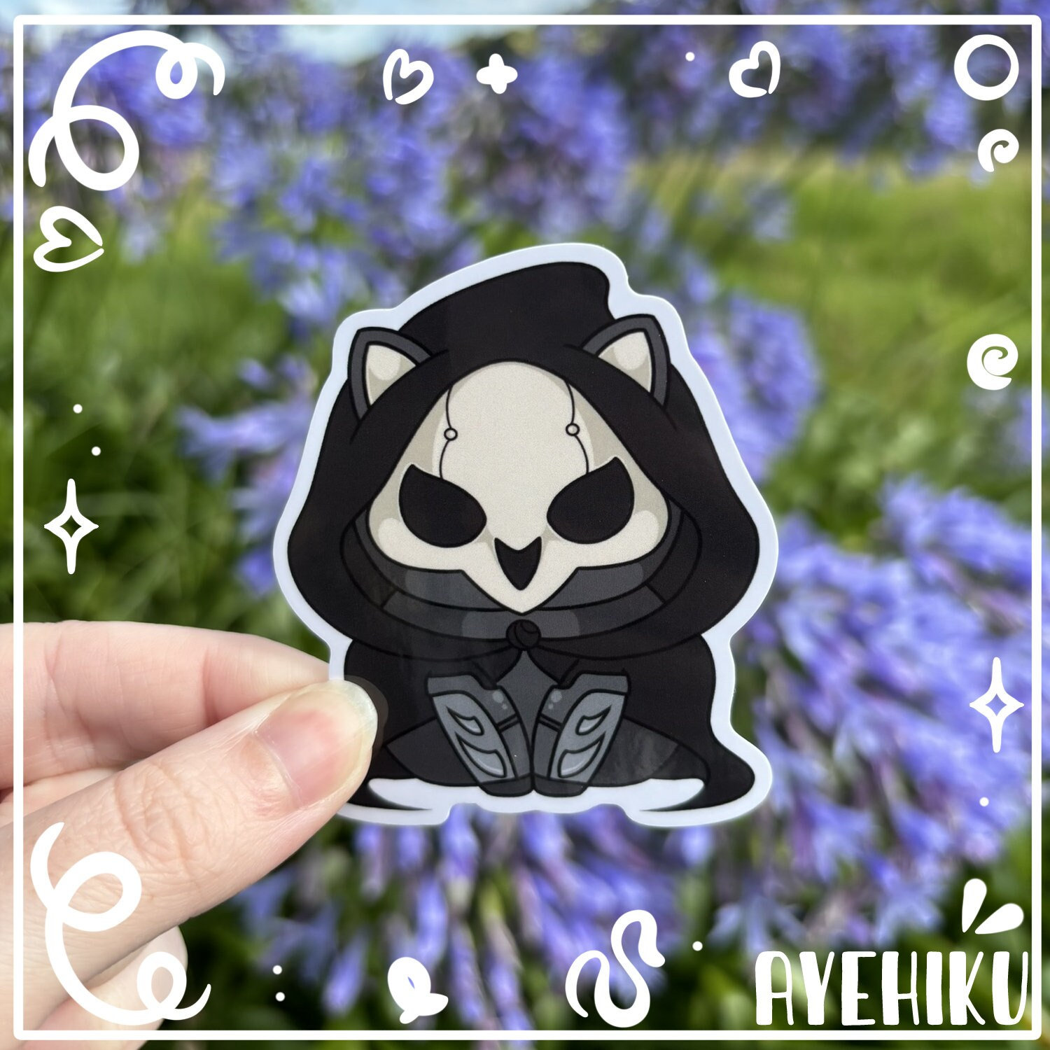 Reaper Cat Cute Vinyl Sticker Gloss Kitty Kawaii Anime - Etsy