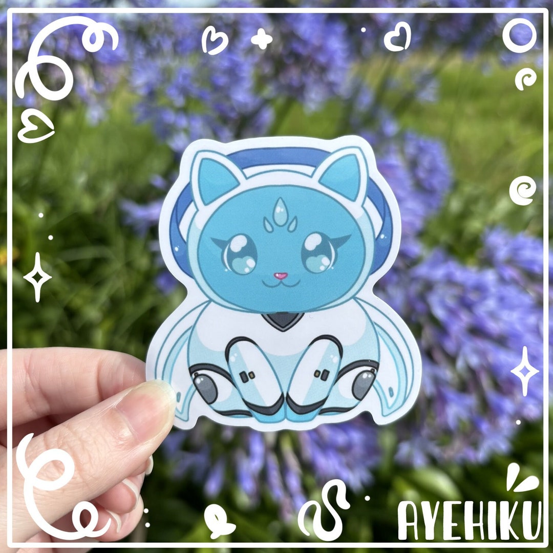 Echo Cat Cute Vinyl Sticker | Gloss | Kitty | Kawaii | Anime - Etsy