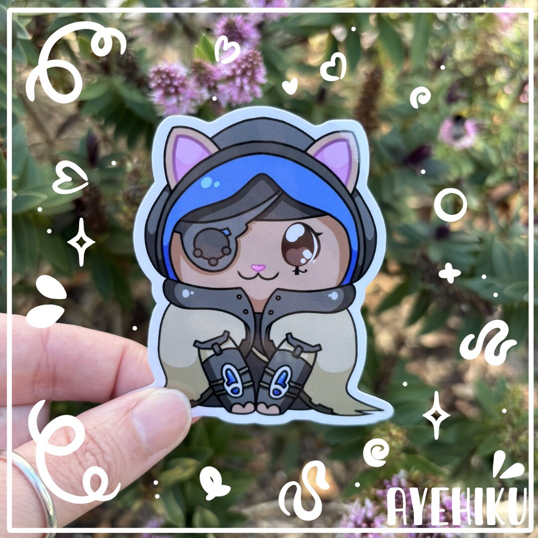 Ana Cat Cute Vinyl Sticker Gloss Kitty Kawaii Anime - Etsy
