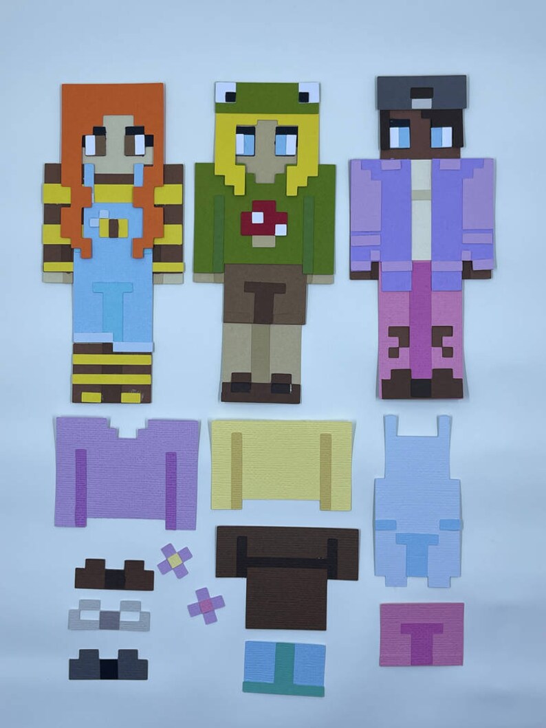 Minecraft DIGITAL SVG File Download PNG Layered Gaming - Etsy