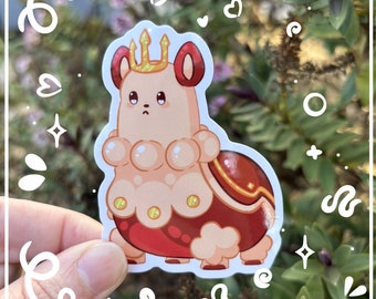 Kingpaca Cryst Palworld Inspired Sticker, Kawaii Pals Ice Blue Alpaca ...