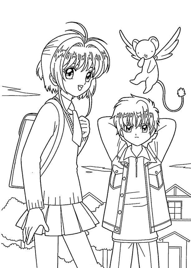 50 Pages Anime Coloring Printable Pages - Etsy
