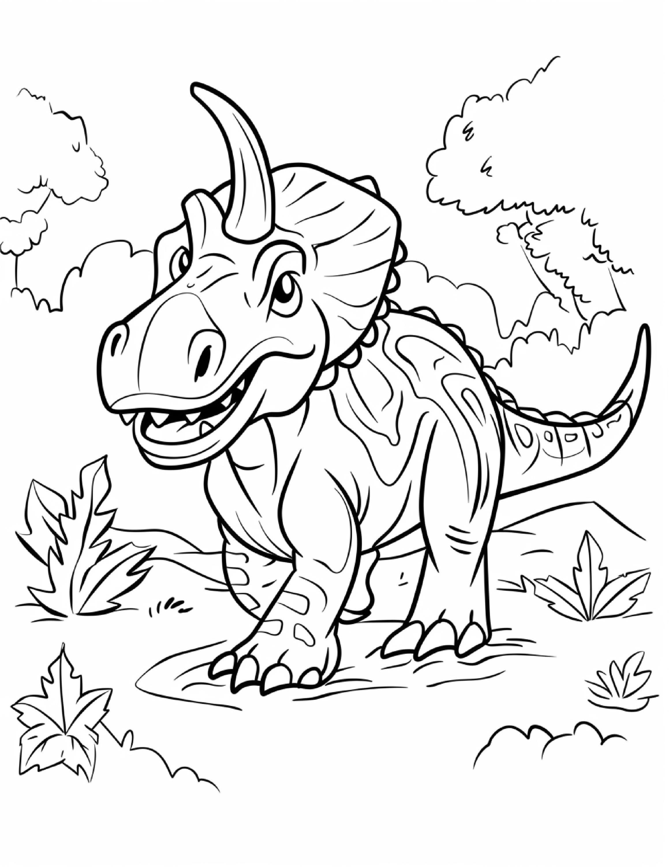 100 Pages of Coloring Printable Pages Dinosaurs for Kid's and Adult's ...