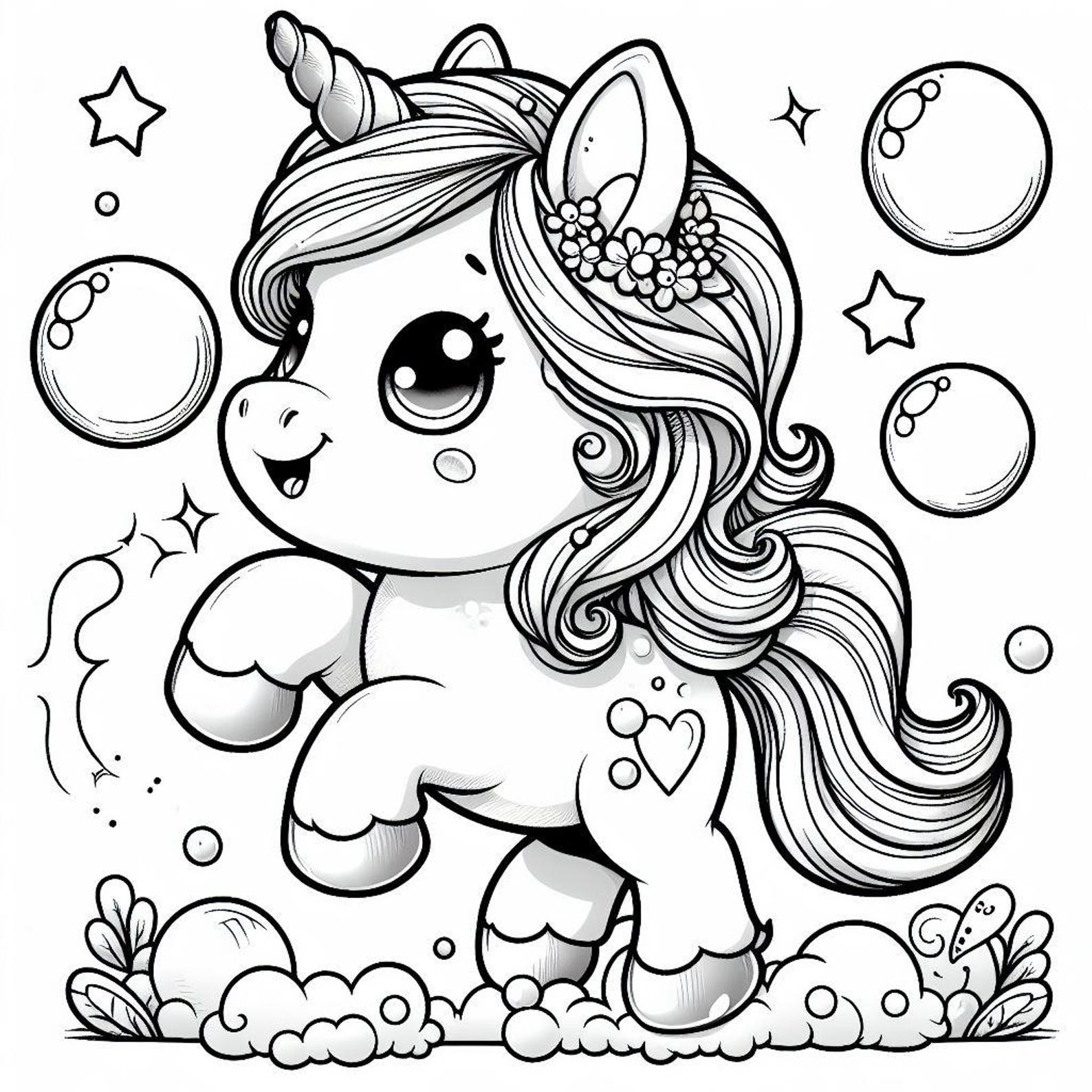 85 Pages of Enchanting Unicorn Coloring Pages for Kid's and Adult's - Etsy