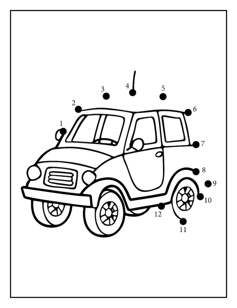 50 Pages of Kid's Dot to Dot Activity Sheets - Etsy