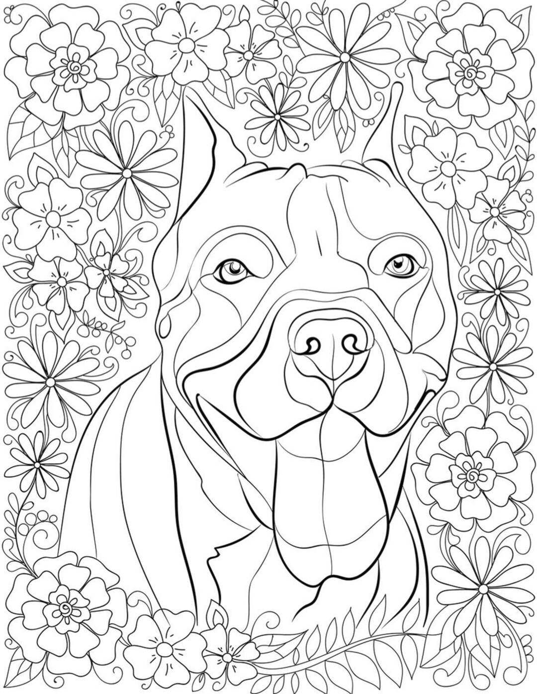 25 Pages of Dogs Coloring Pages - Etsy