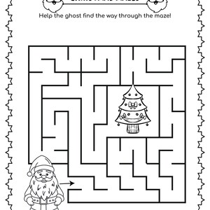 130 Plus Pages of Christmas Activity Coloring Pages for Kid's and Adult ...