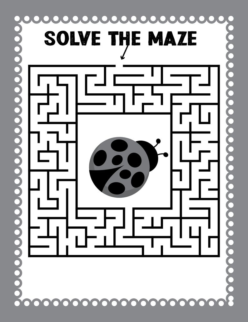 70 Pages of Maze Puzzle Activity Coloring Pages for Kid's and Adult's ...