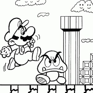 40 Pages of Super Mario and Friends Coloring Book/pages - Etsy