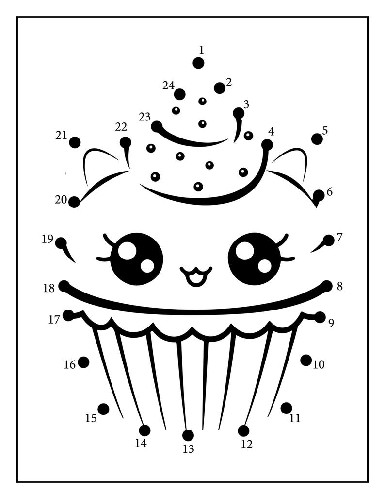 50 Pages of Kid's Dot to Dot Activity Sheets - Etsy