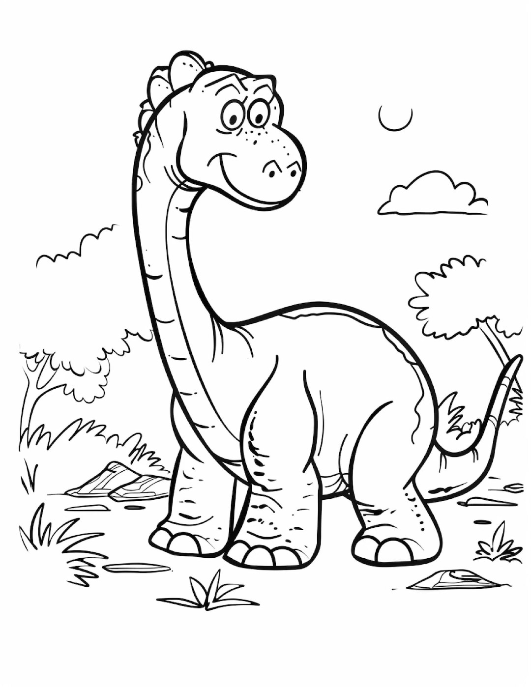 100 Pages of Coloring Printable Pages Dinosaurs for Kid's and Adult's ...