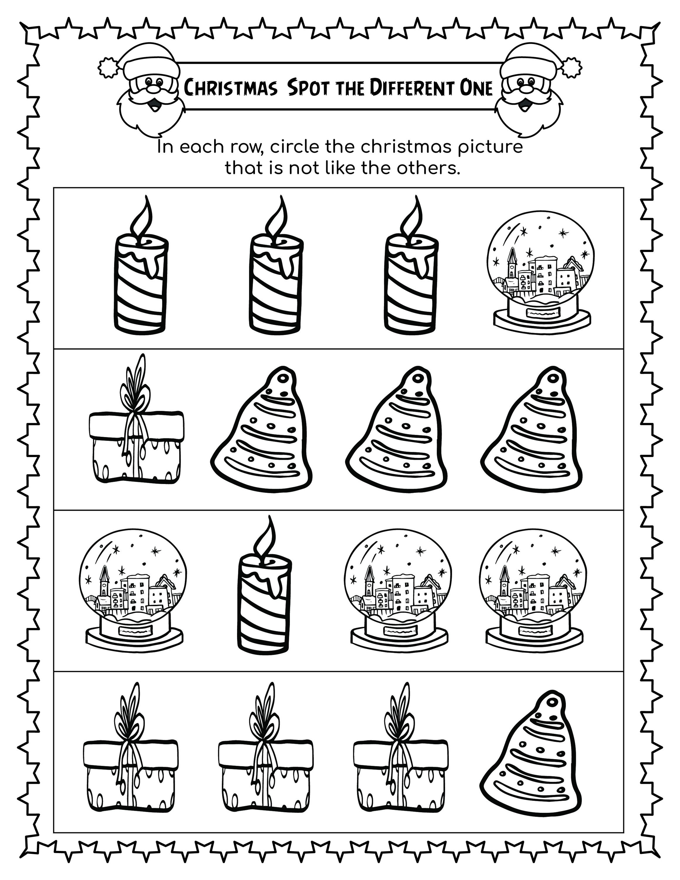 130 Plus Pages of Christmas Activity Coloring Pages for Kid's and Adult ...