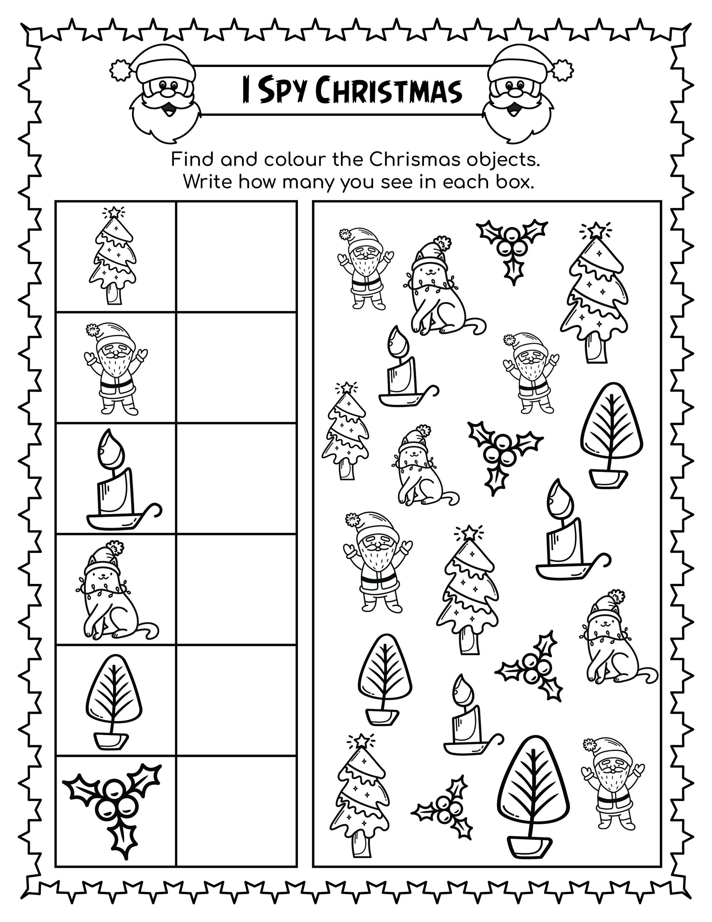 130 Plus Pages of Christmas Activity Coloring Pages for Kid's and Adult ...