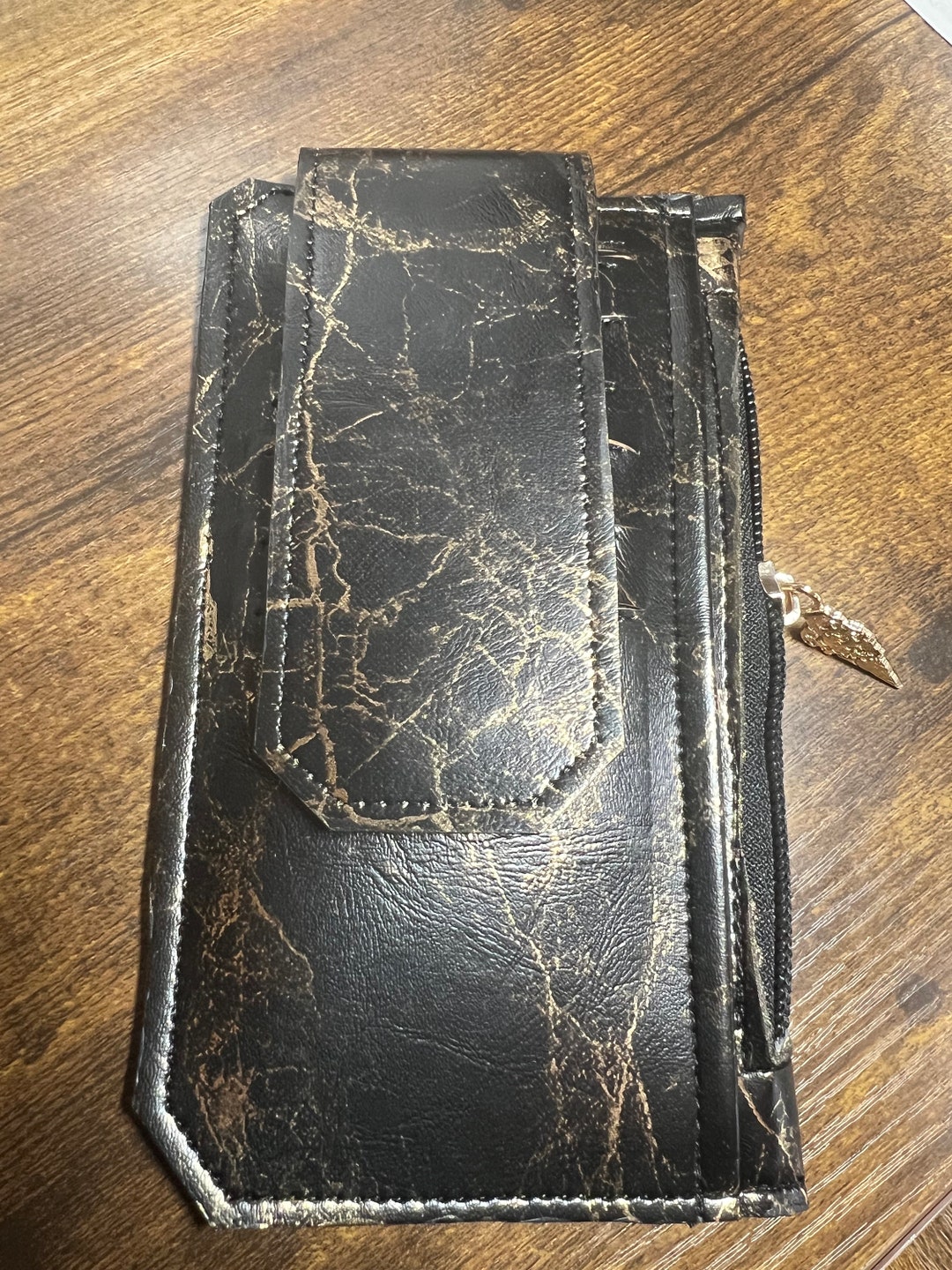 Black and Gold Marble Wallet - Etsy