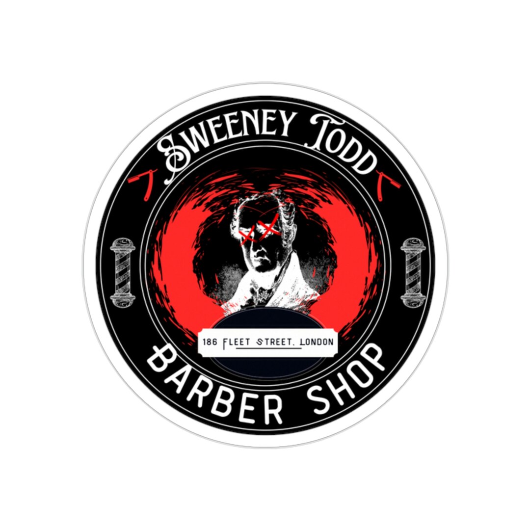 Sweeney Todd Barber Shop Kiss-cut Stickers - Etsy