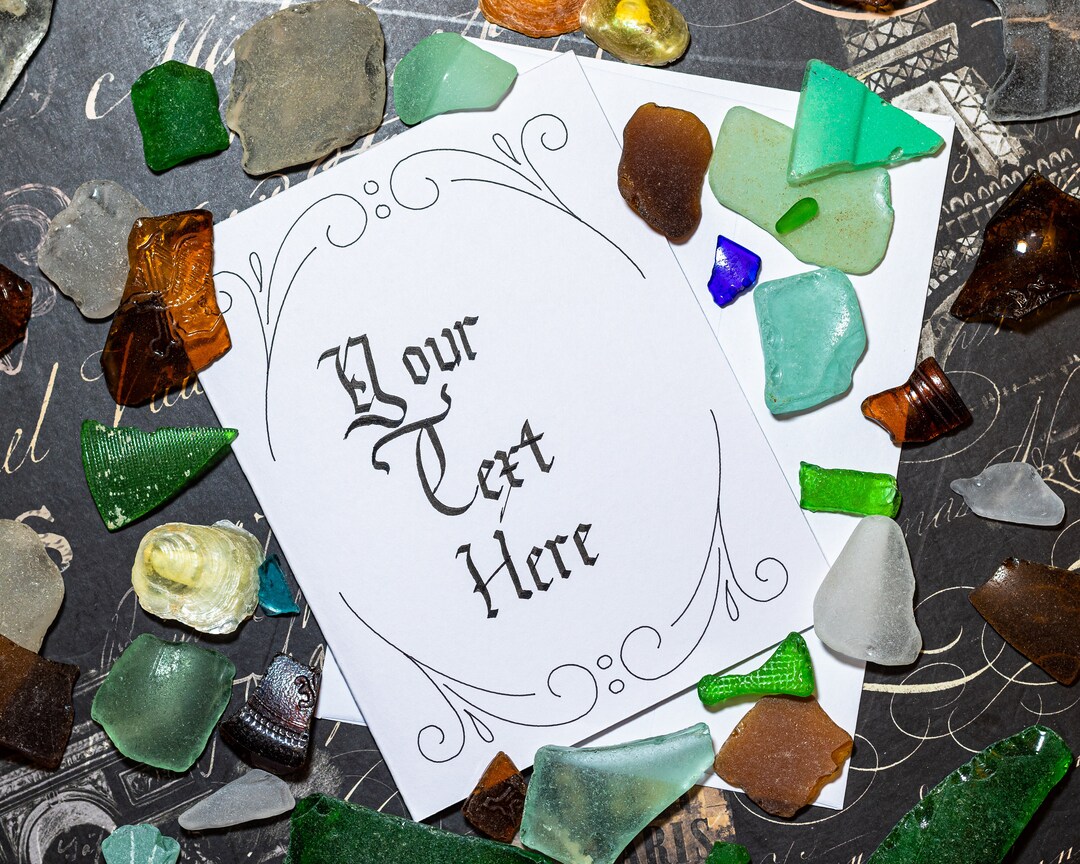 Custom Calligraphy Card, Design Options, for Special Occasions, Friends ...