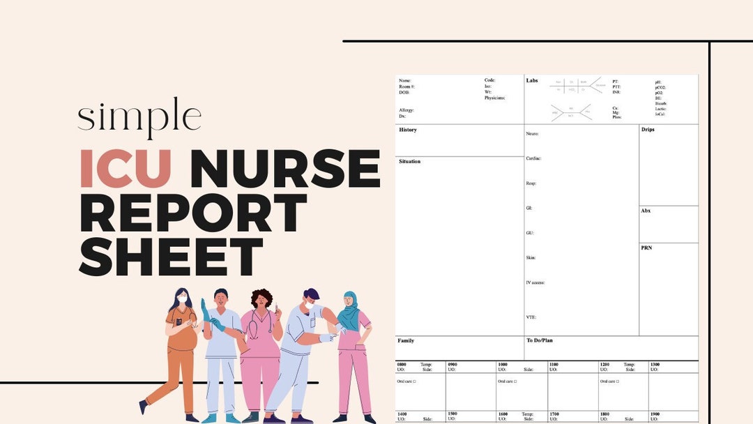Simple ICU Brain Sheet (day/nights) - Etsy