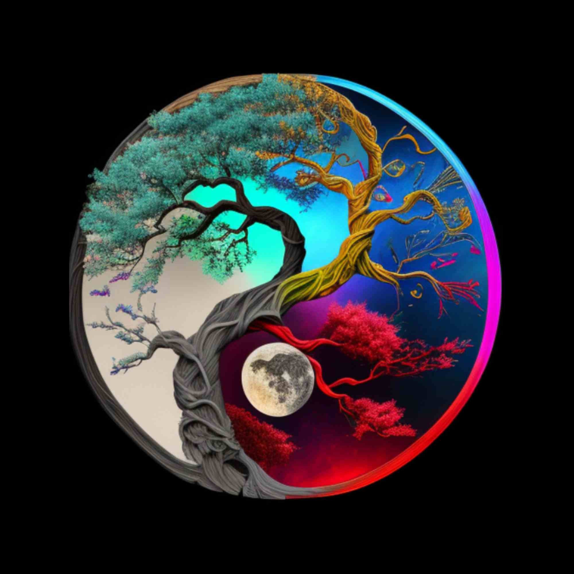 Yin Yang Tree of Life Instant Digital Download Beautiful - Etsy