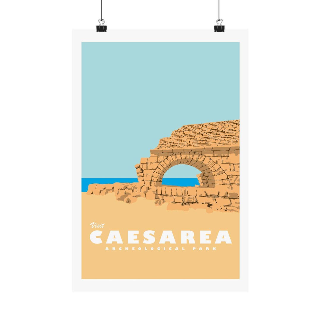 Caesarea - Archeological Park Travel Poster - Etsy