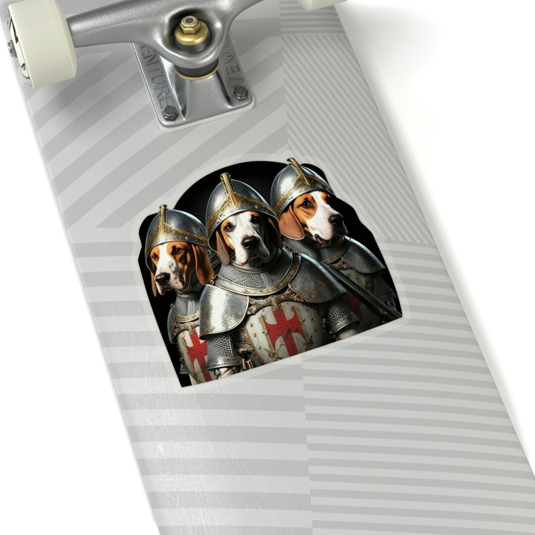 Knights of the Hound Table Sticker Animal Pun Sticker High - Etsy