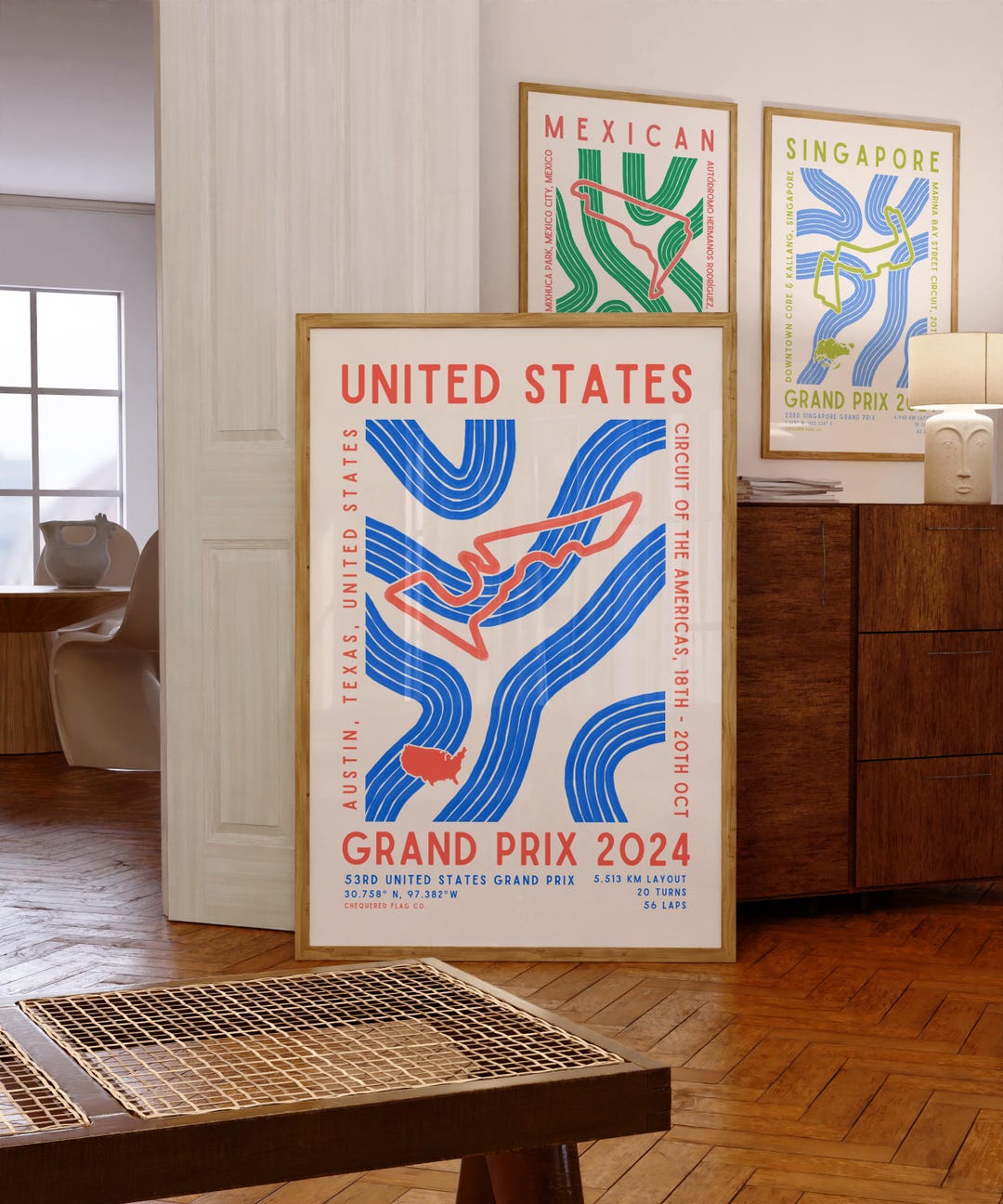 Formula 1 2024 United States Grand Prix Poster | Circuit | F1 Art ...