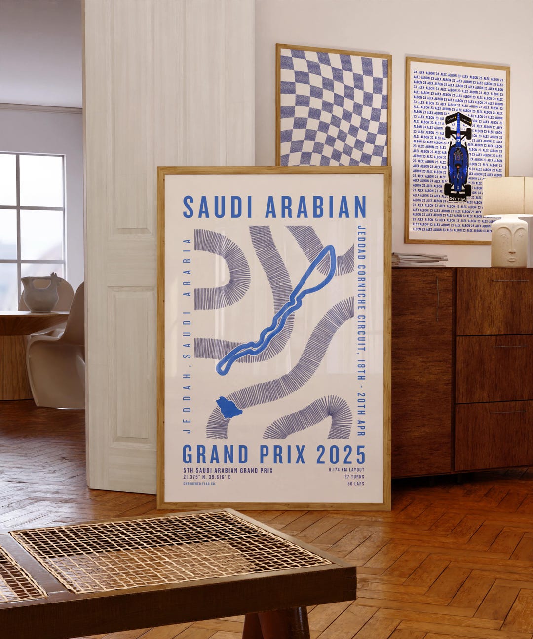Formula 1 2025 Saudi Arabian Grand Prix Poster | Circuit | F1 Art ...