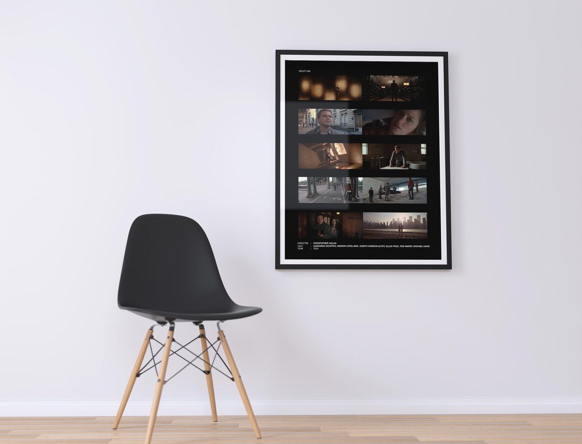 Inception - Movie Wall Art Poster, Inception Movie Scenes Poster, Sci ...