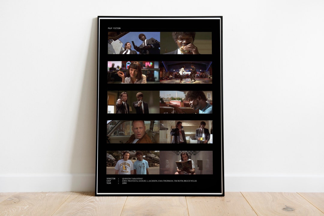 Pulp Fiction - Movie Wall Art Poster, Pulp Fiction Movie Scenes Poster ...