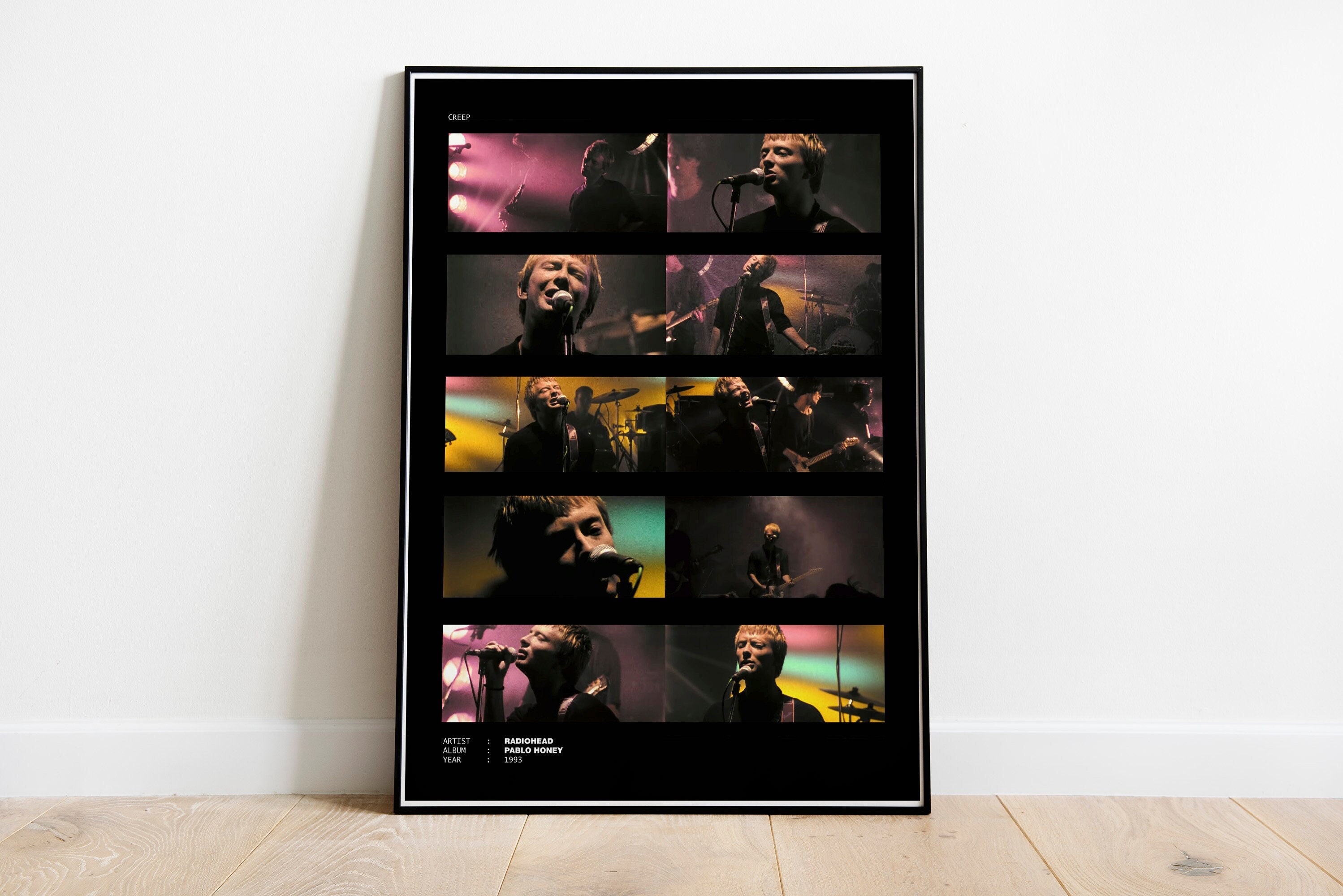 Radiohead Creep Music Video Poster, Creep Music Video Scenes Poster ...