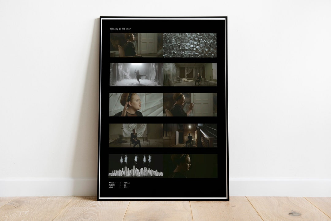 Adele - Rolling in the Deep Music Video Poster, Adele Music Video ...