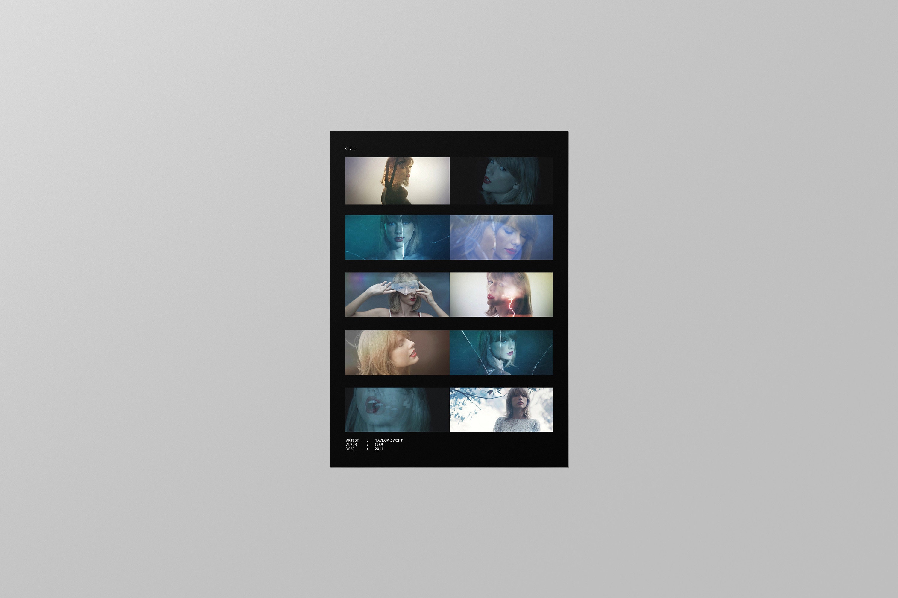 Taylor Swift - Style Music Video Poster, Taylor Swift Music Video ...