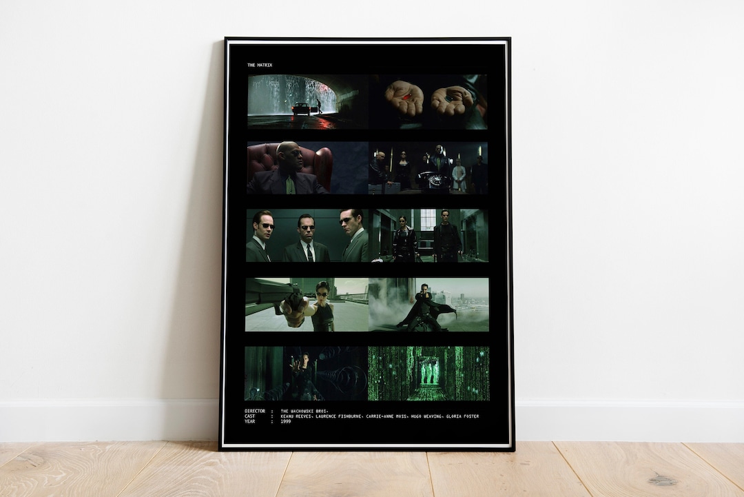 The Matrix - Movie Wall Art Poster, the Matrix Movie Scenes Poster, the ...