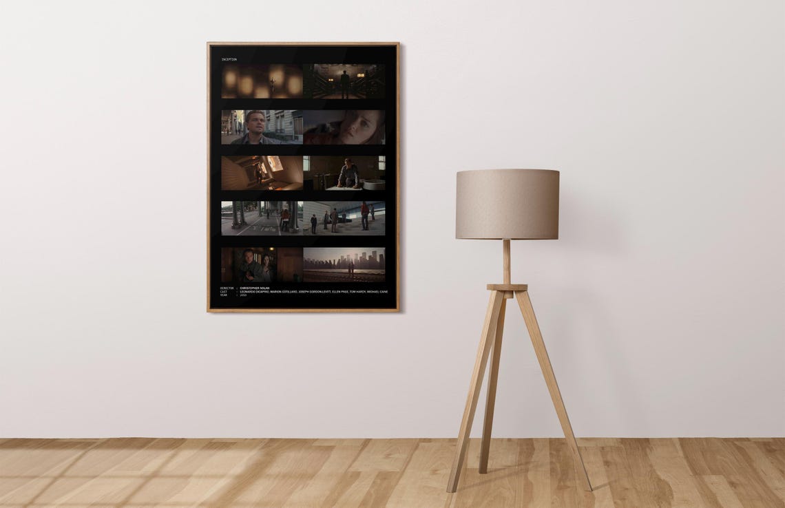 Inception - Movie Wall Art Poster, Inception Movie Scenes Poster, Sci ...