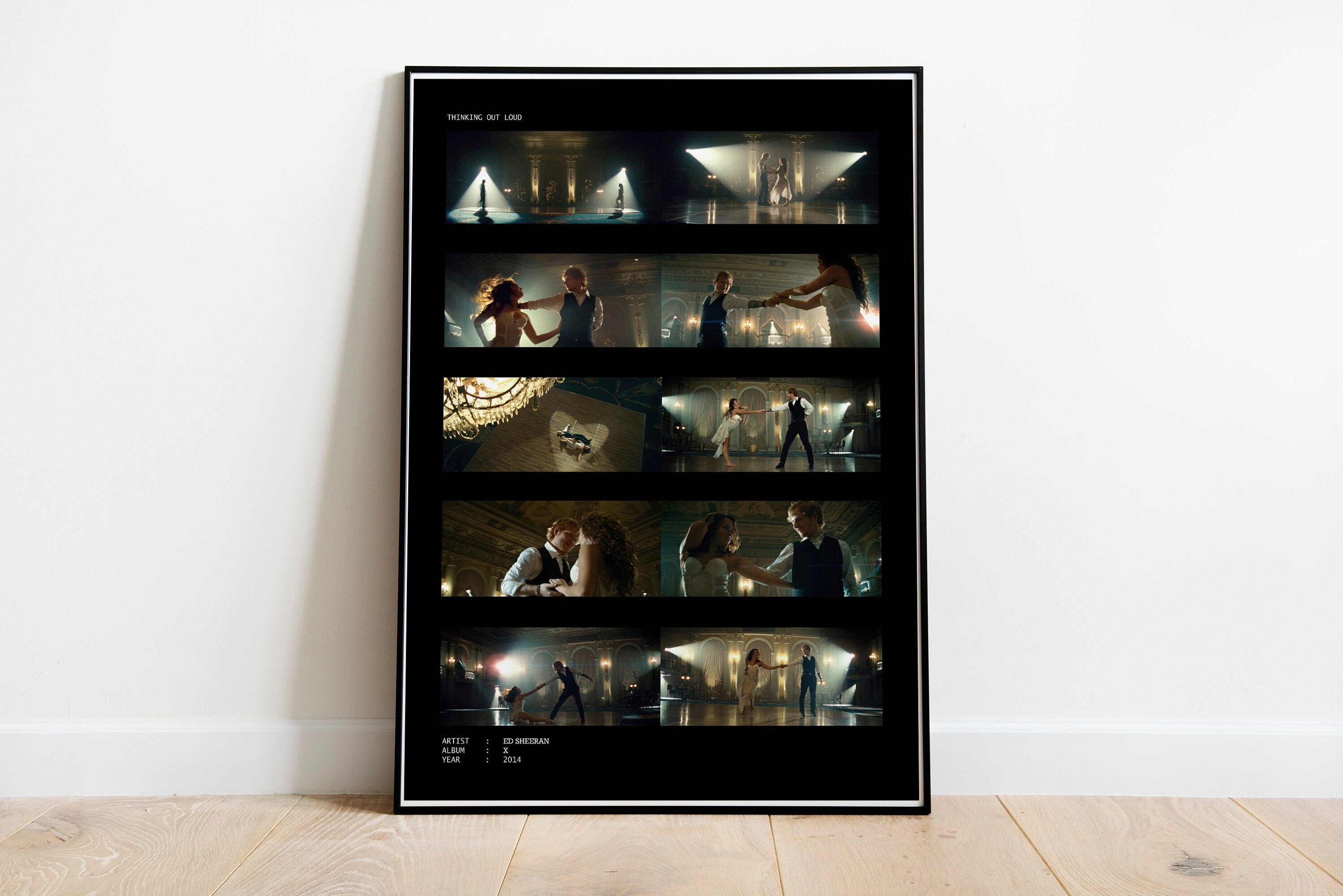 Ed Sheeran Thinking Out Loud Music Video Poster, Ed Sheeran Music Video ...