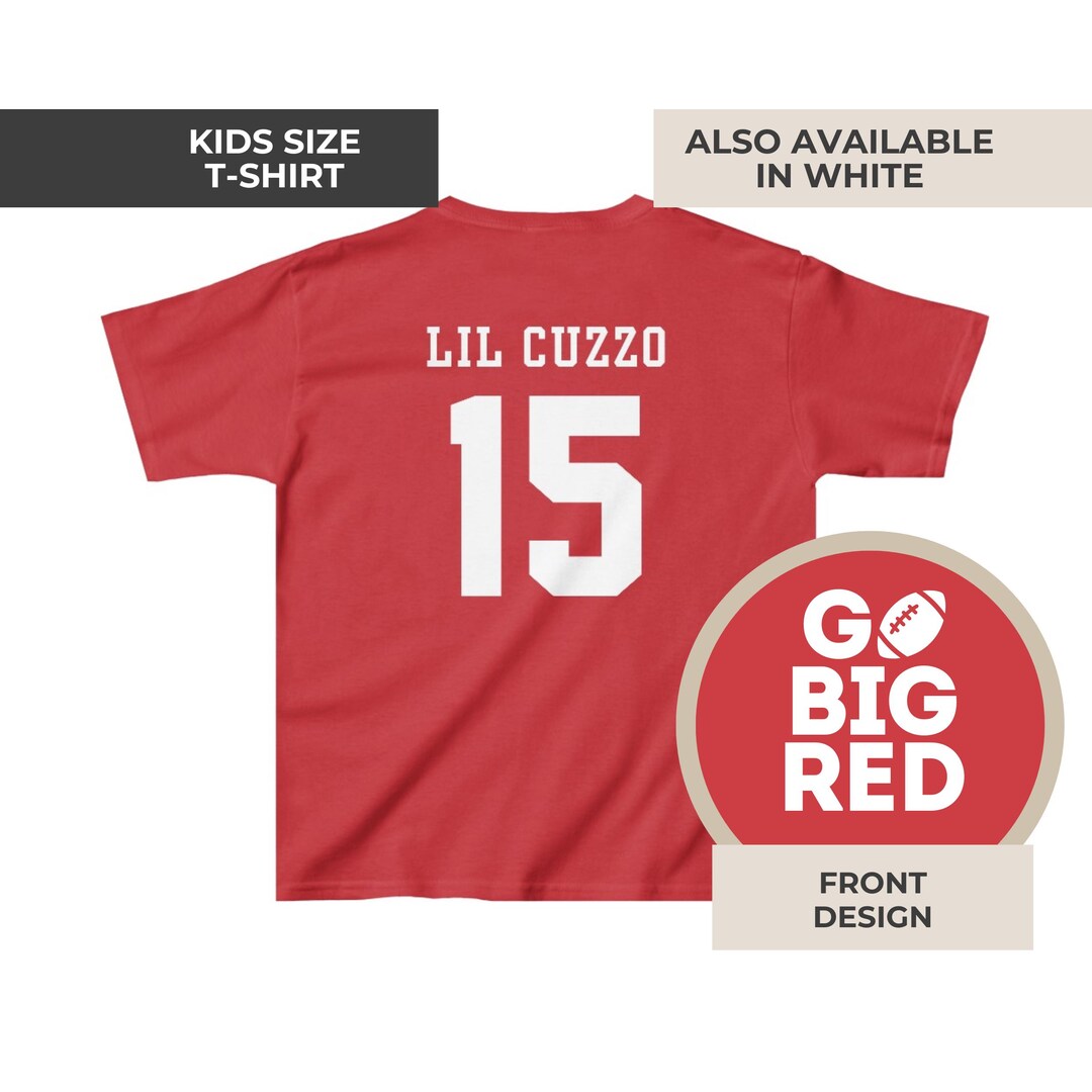 Kids Lil Cuzzo 15 Nebraska T-shirt Go Big Red Shirt Football Tee ...